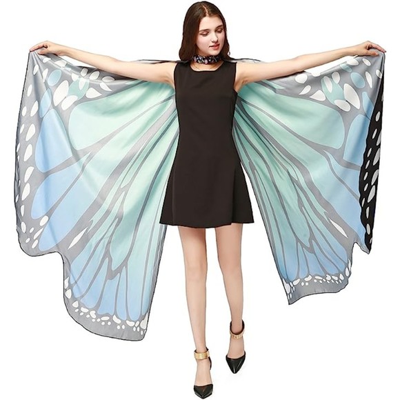 Accessories | Butterfly Wings Butterfly Shawl Fairy Ladies Cape Nymph ...